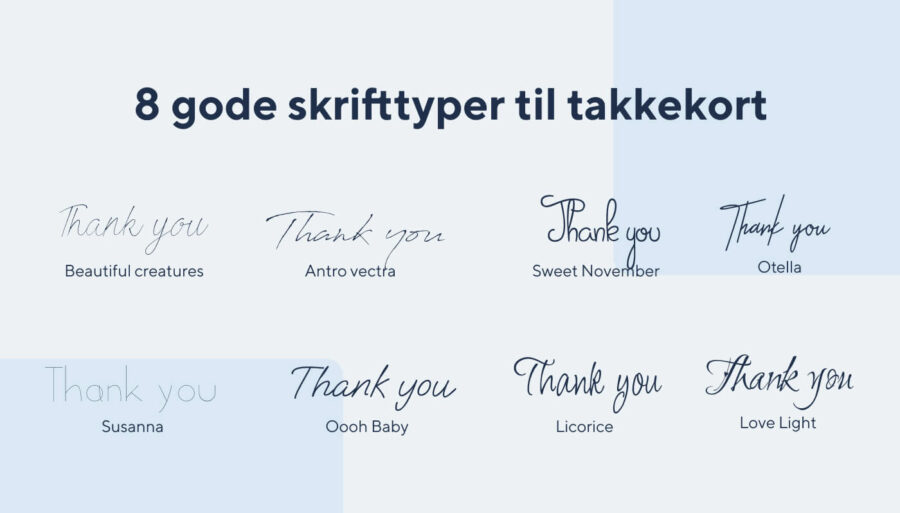 Gratis skrifttyper - Find forskellige font og design